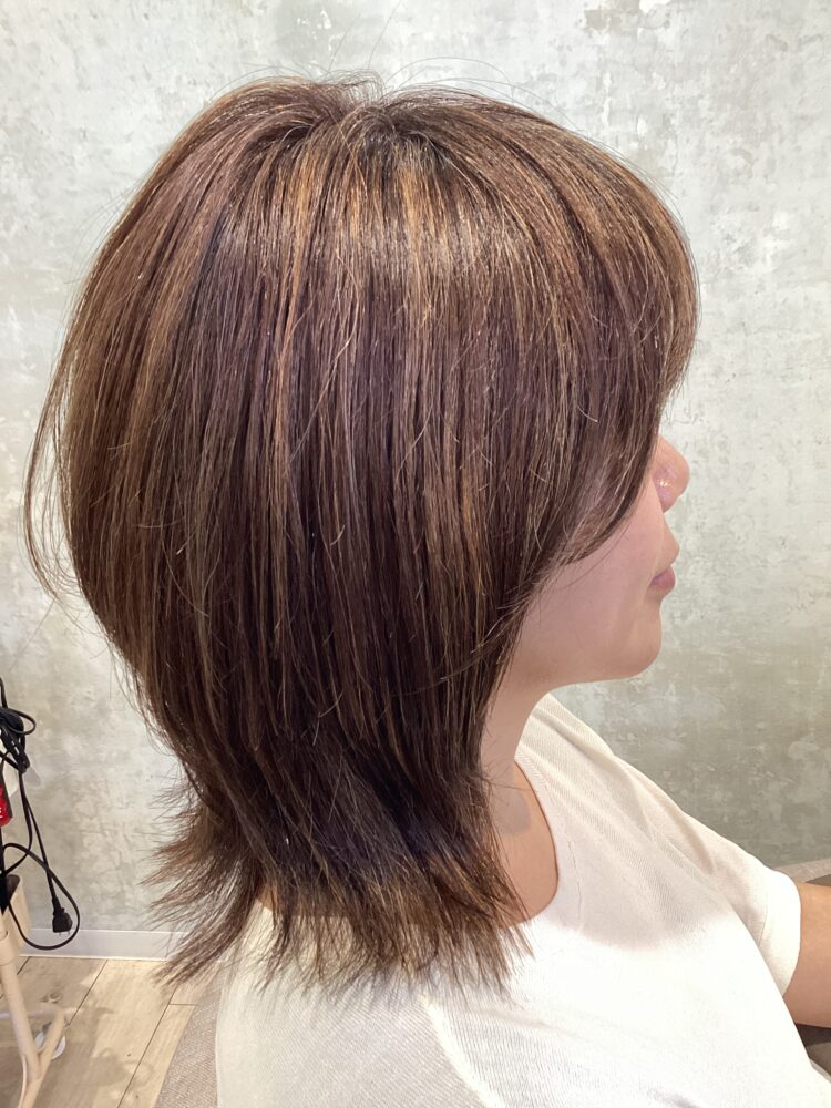 ワンランク上のハイライトカラー | 自然派コスメ&髪質改善美容室 福岡市東区箱崎のFlan hair